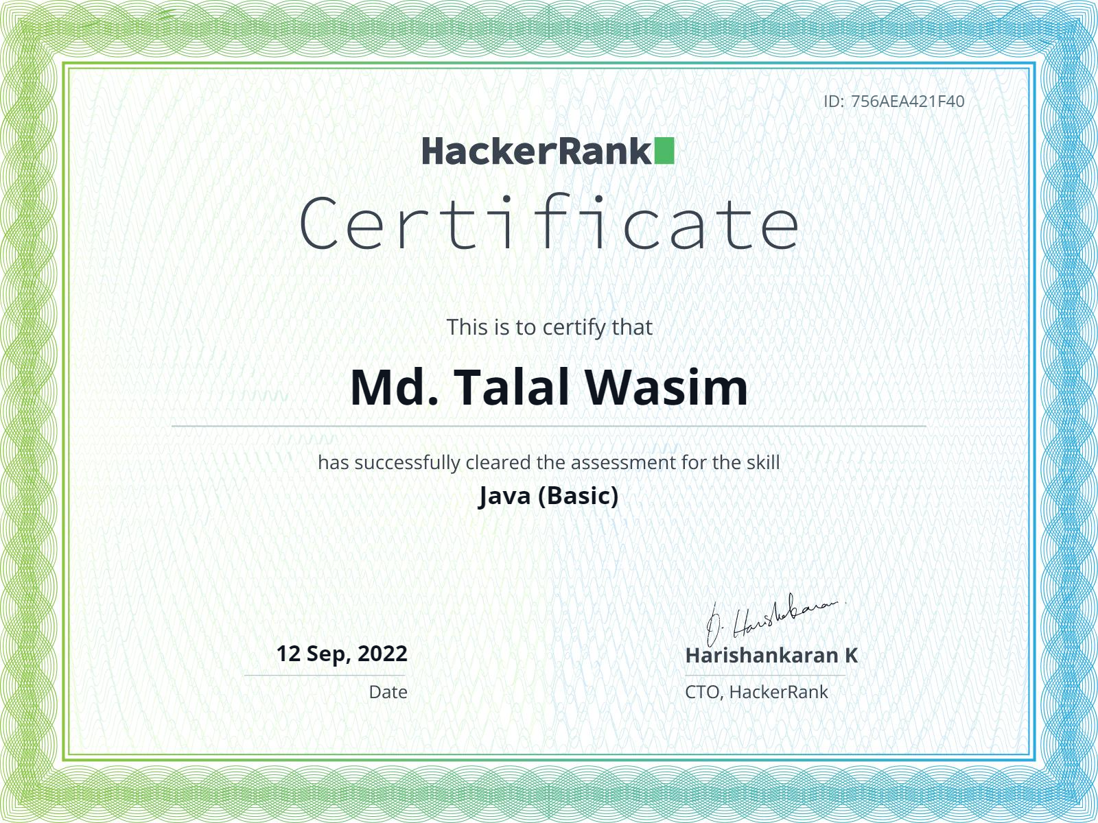 Md. Talal Wasim | Portfolio